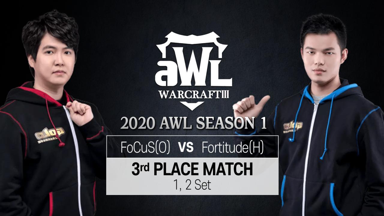 3,4위전 1,2set FoCuS(O) vs Fortitude(H) 2020 AWL Season 1 - 진행 : 홀스,라딘 ...