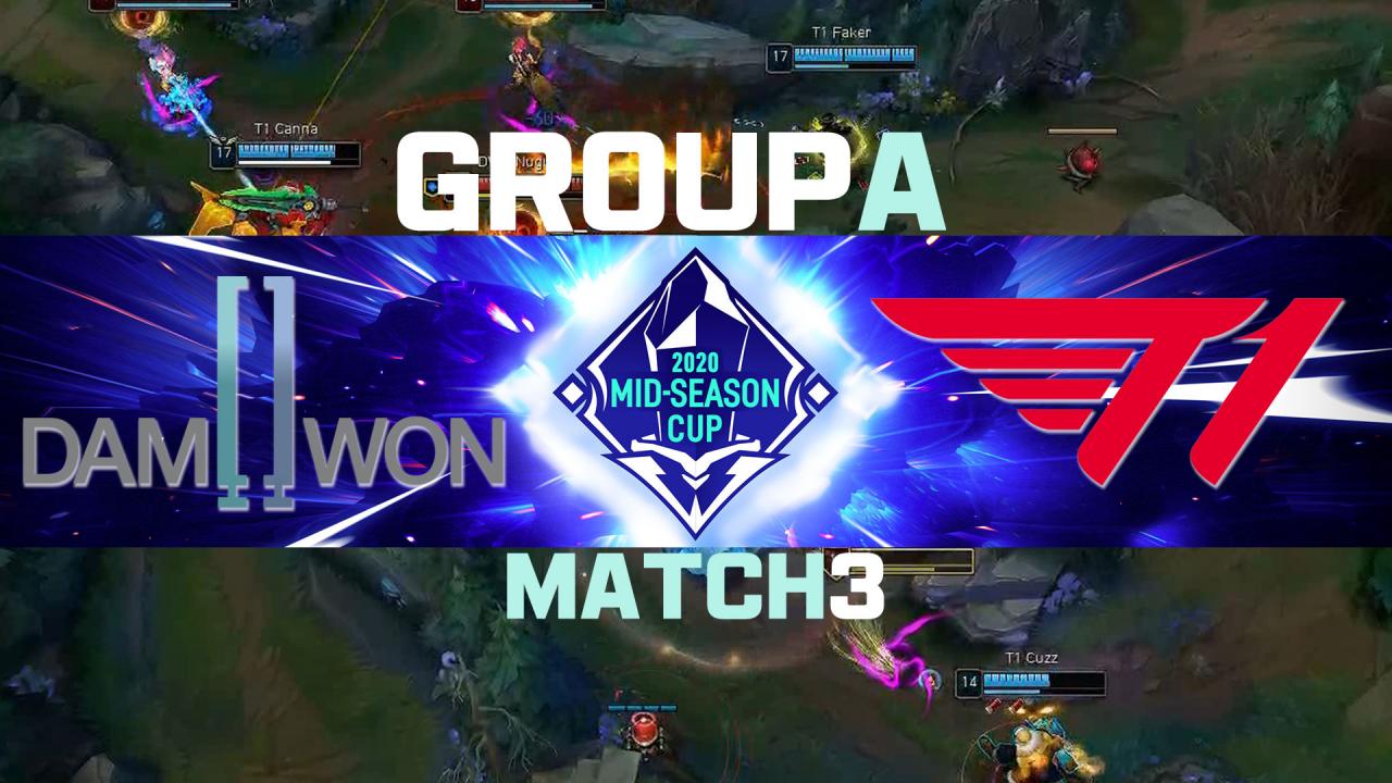 [T1 vs DWG] 2020 미드 시즌컵 그룹A 3경기 | SOOP VOD