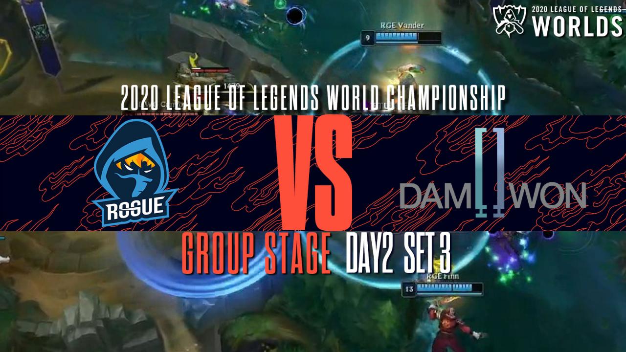 [RGE vs DWG] / 2020 LoL 월드 챔피언십 그룹 스테이지 DAY2 | SOOP VOD