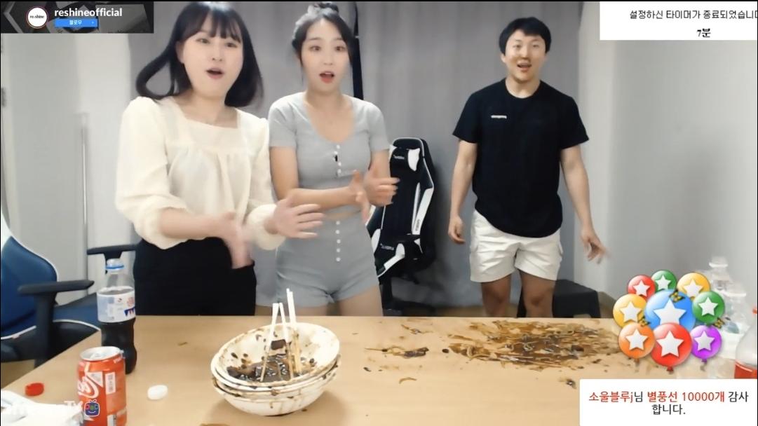 짜장면5그릇 6분컷 2만개미션!!!!!!!!! 스응츄x달라 | SOOP VOD