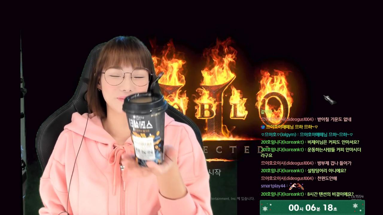 신입女캠 바보 바바사랑♡ 트라빈컬 1001000 디아런시참 극체라소서and삥바바and올라운더바바 디아2 64일차 아프리카