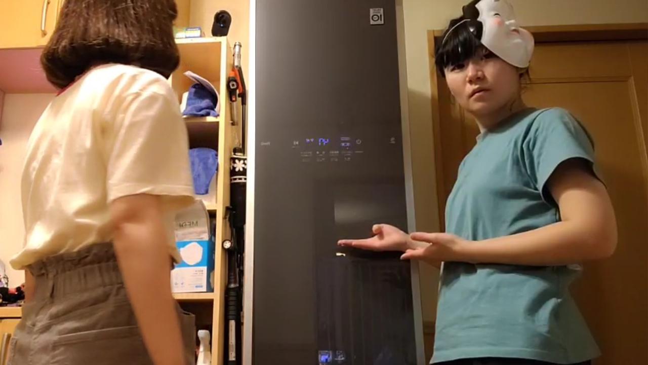 일본인bj유이 일본가족들 몰래 집에 Lg스타일러 설치하기ㅋㅋ Soop Vod