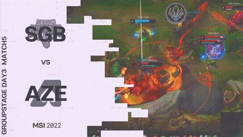 [SGB vs AZE] 그룹스테이지 3일차 5경기 / 2022 MSI | SOOP VOD