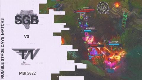 [SGB vs T1] 럼블스테이지 5일차 3경기 / 2022 MSI | SOOP VOD