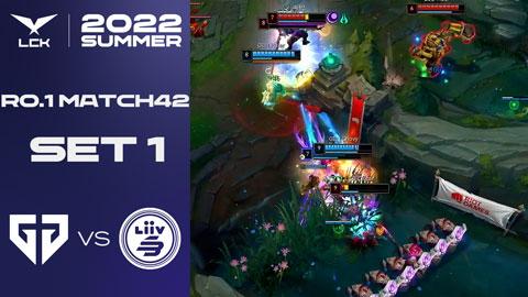 [GEN vs LSB] 1세트 / 2022 LCK 서머 | SOOP VOD