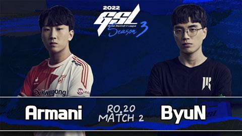 20강 A조 2경기 박진혁 vs 변현우 / 2022 GSL 시즌3 코드S | SOOP VOD