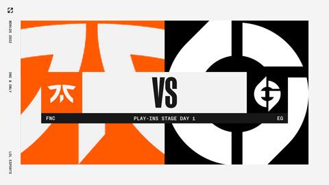 [FNC vs EG] / 2022 LoL 월드챔피언십 플레이 인 스테이지 DAY1 | SOOP VOD