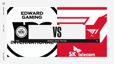 [EDG vs T1] / 2022 LoL 월드챔피언십 그룹 스테이지 DAY5 | SOOP VOD
