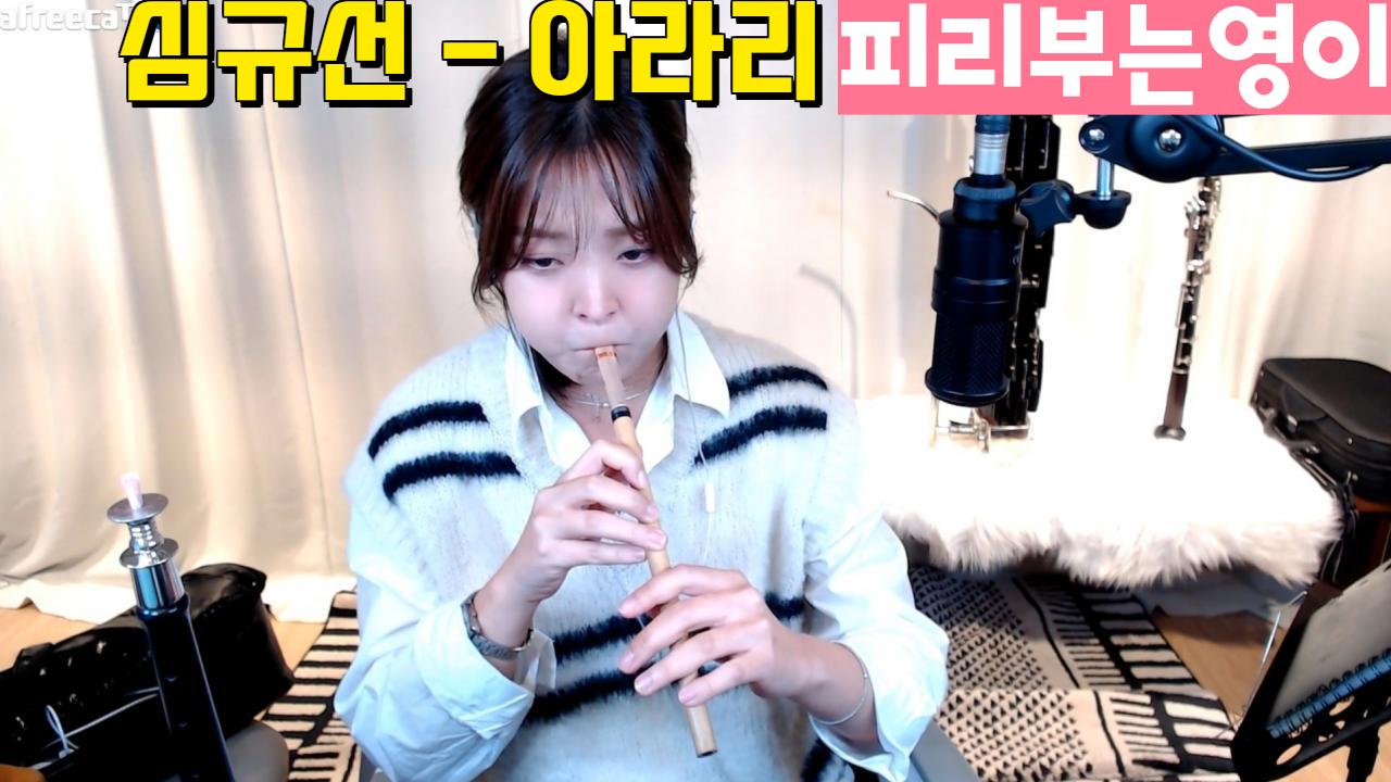 클립 방송91일차 Pgw 피리를 불어라 빰바밤 하디슈♥피리연주 심규선 아라리 Cover 피리부는영이 아프리카