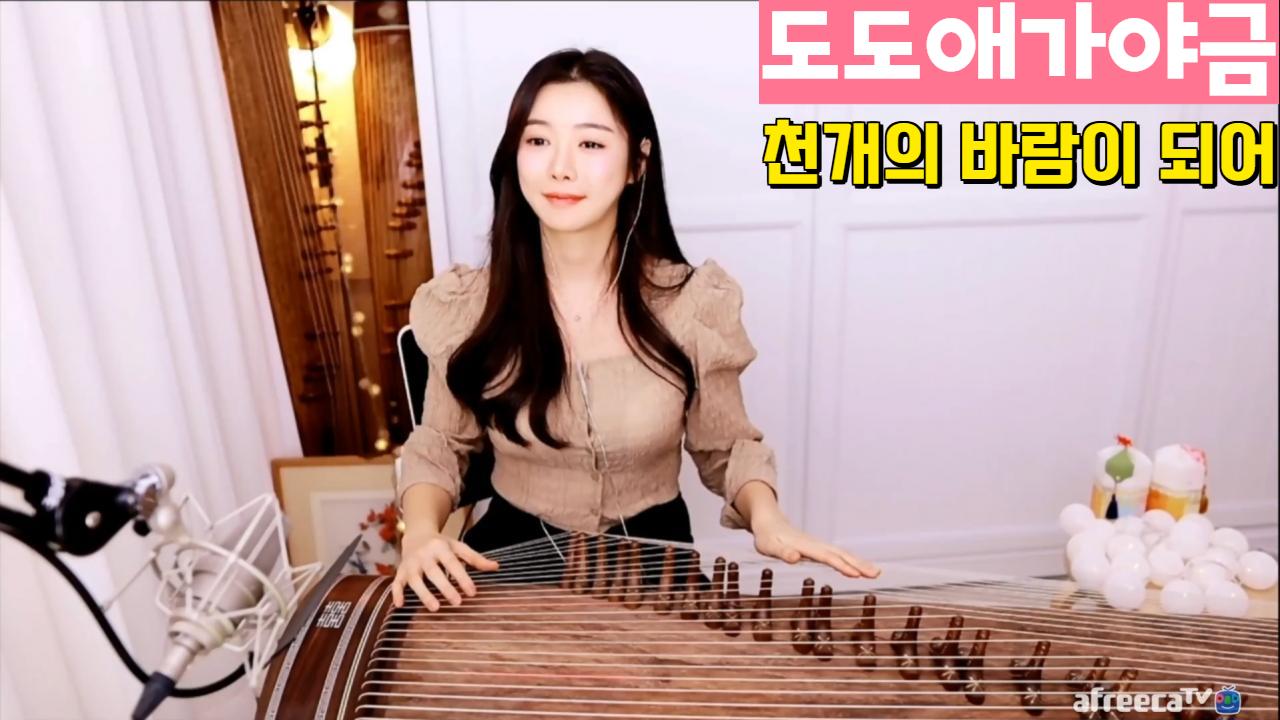 클립 2월 첫방송 가야금으로 귀호강해드려요 ️힐링 가야금 ️천개의 바람이 되어 임형주 도도애 가야금연주 라이브 아프리카