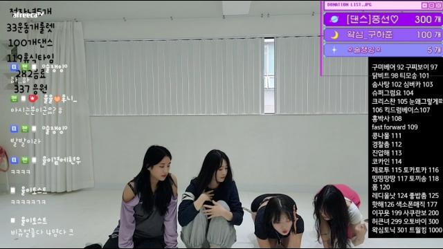 💗 와이돌 2번째 연습 왁심x율율x미세x지우 💗 | SOOP VOD