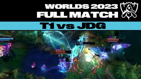 [T1 vs JDG] 1세트 / 2023 월드 챔피언십 4강 | SOOP VOD