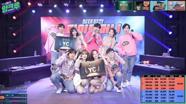 Yc 양크루 3기 파이트머니 전쟁 8회차 한판 붙습니다 팀대항전 해리x차서연x예니x또미x빡재x티처x임닭x그릭
