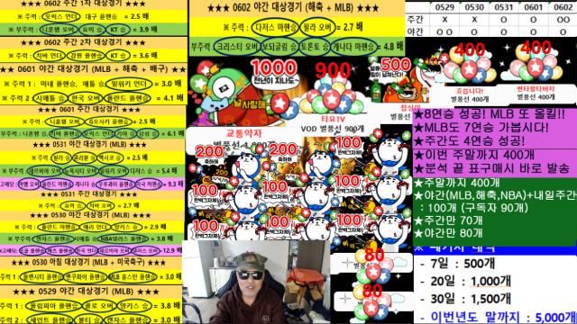 ★미친 8연승 성공 Mlb 주부 올킬 48배 적중 Mlb도 7연승 가봅시다★찹쌀의스포츠분석 해외축구전문 Mlb전문