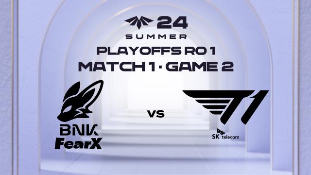 FOX vs T1 PLAYOFFS Ro.1 Game2 | 08.19 | 2024 LCK CL 서머 스플릿 | SOOP VOD