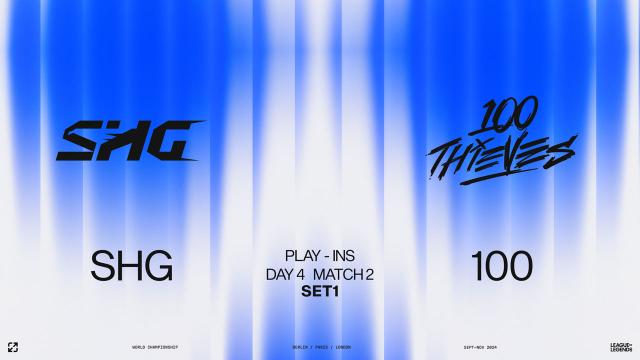 [SHG vs 100] 1세트 / 2024 월드 챔피언십 플레이-인 스테이지 | SOOP VOD