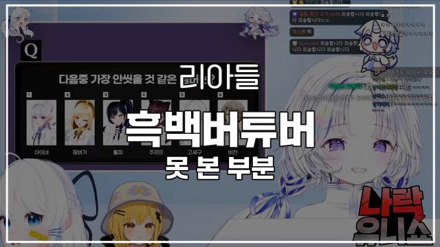 [노휴방 250일차] 흑백버튜버 리아들 | SOOP VOD