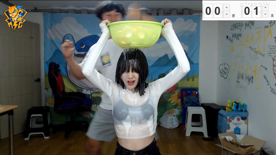 [클립]NSU야옹민지 어깨 뿌시기 물풍선 벌칙 ㅋㅋㅋ / MSG 빵훈 뚜미 | SOOP VOD