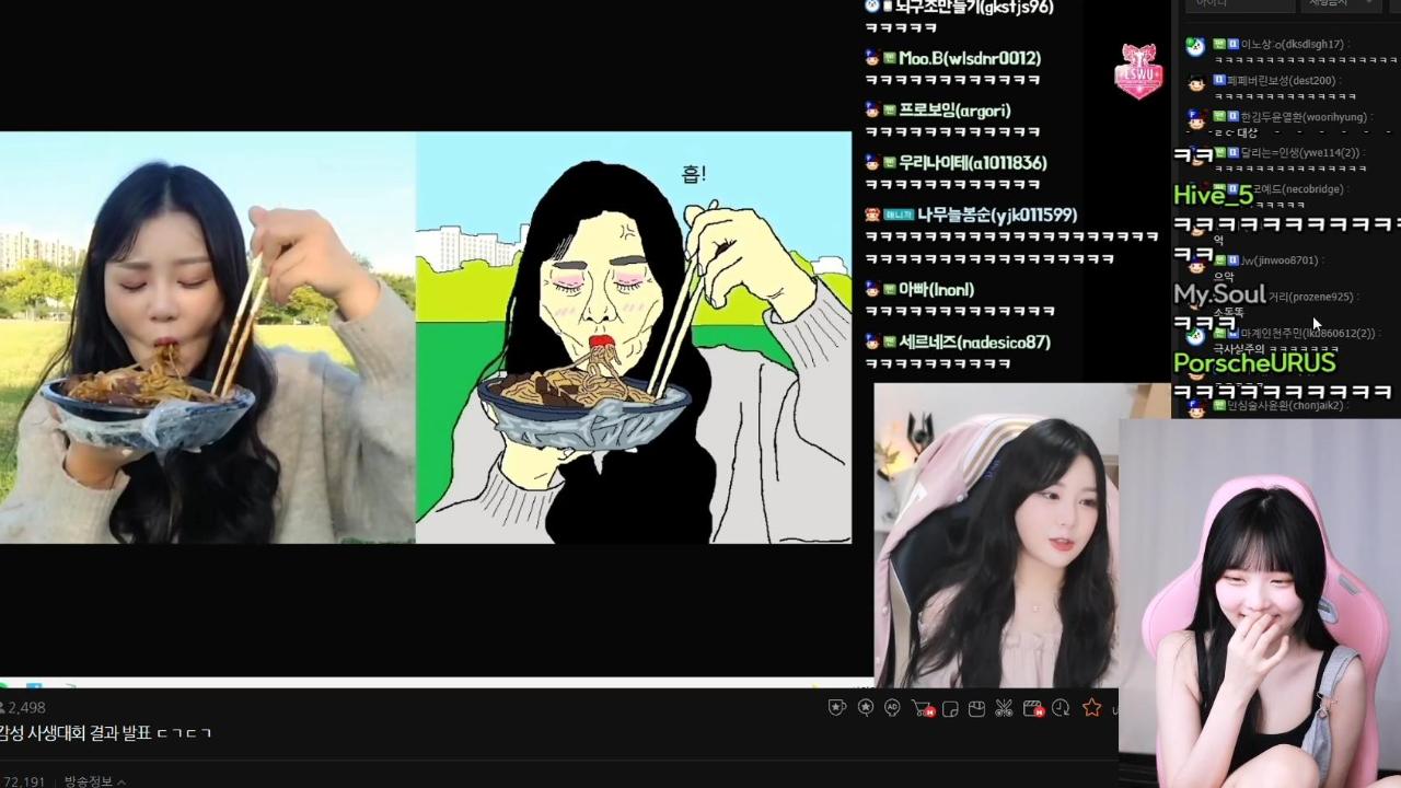 [클립]오세블리 사생대회 6조상 작품보는 봉순이 ㅋㅋㅋ | SOOP VOD