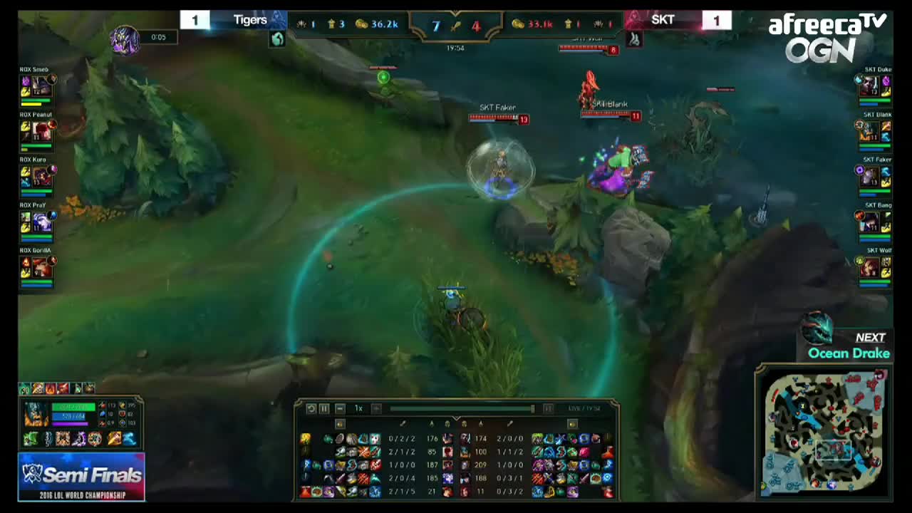 LoL 월드 챔피언십 4강 1경기 SKT vs ROX | SOOP VOD