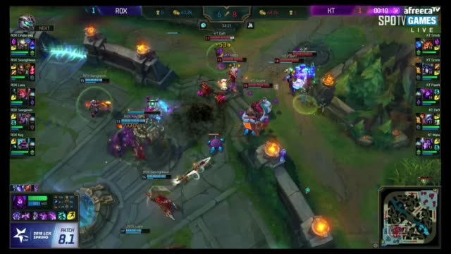 [생][SKT vs 아프리카] 2018 LCK Spring | SOOP VOD