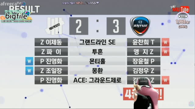 [생]CJ앵지 프로리그 cj팀 디코 해설 스타 | SOOP VOD