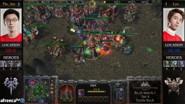 [생][워3] 2018 AWL S2 Ro.16 - Lyn (OC) vs Tbc_bm (UD) / FoCuS (OC) vs Fly (OC) | SOOP VOD