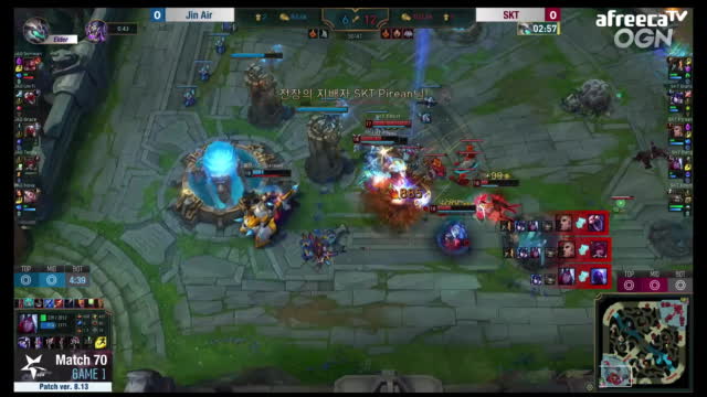 [생][진에어 vs SKT] 2018 LCK 서머 | SOOP VOD