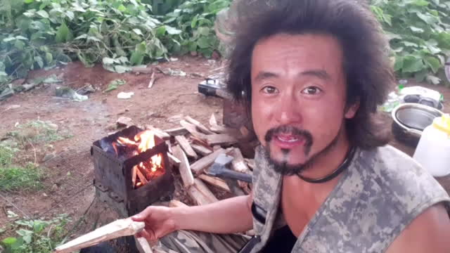 낭만집시생존기92일차 와일드키친 솥뚜껑 삼겹사리x군고구마x대파구이 인간극장x나는자연인이다 미션야생야방낚시쿡방먹방게임