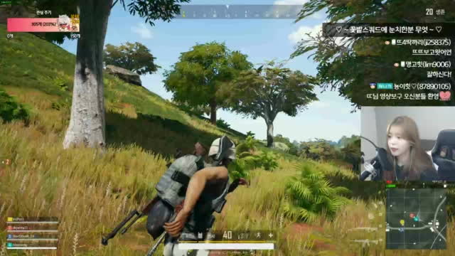 배틀그라운드 수힛X예나 총 만개짜리 치킨 먹으러 갑니다... suweet time ♡ | SOOP VOD