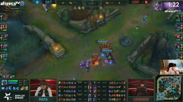 [생]롤/LOL SKT 극성팬 저교수의 대망의 SKT vs GRF 중계 | SOOP VOD