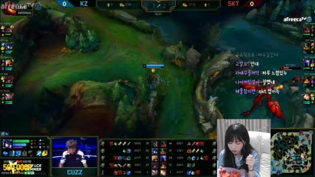 [생]앵지 lck SKTvs킹존 정글 하루 등장..! 롤 LOL | SOOP VOD