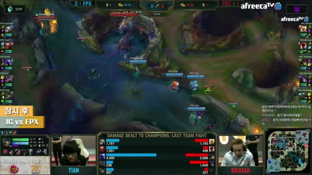 [생]]]]]BJ흔한의 IG:FPX 롤드컵 4강 SKT의 결승상대는 누구냐! lol롤 | SOOP VOD