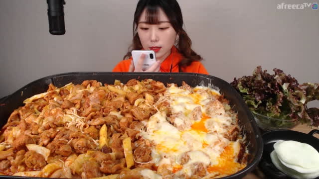 [생]간단하게 닭갈비 3kg 먹을게요!! 먹방 | 아프리카TV VOD