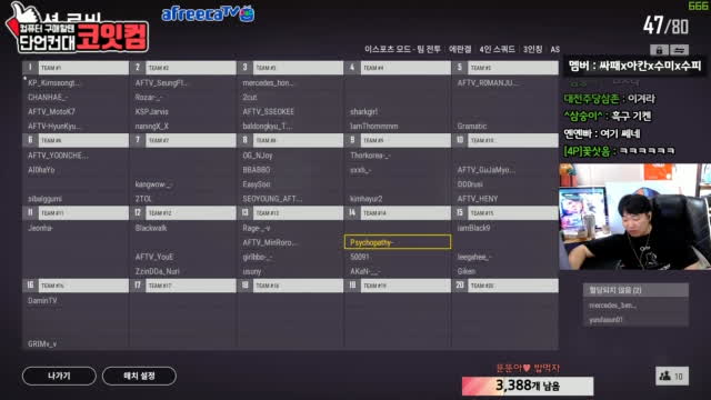 [생]배틀그라운드 싸패x아칸x수미x수피 AKL 2회우승자 3회가능하냐 | SOOP VOD