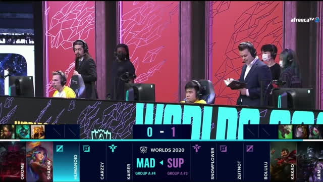 [생][SUP vs MAD] 2020 LoL 월드 챔피언십 플레이-인 스테이지 DAY5 | 아프리카TV VOD