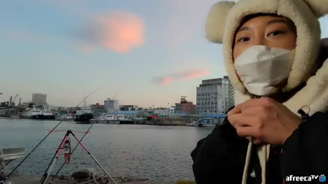도달1황어6망둥2 텐트사망ㅋㅋ 10개팬갑 퀵뷰30일 최강 한파 낚시 강원도 속초 원투낚시 핵빵디💋 아프리카tv Vod