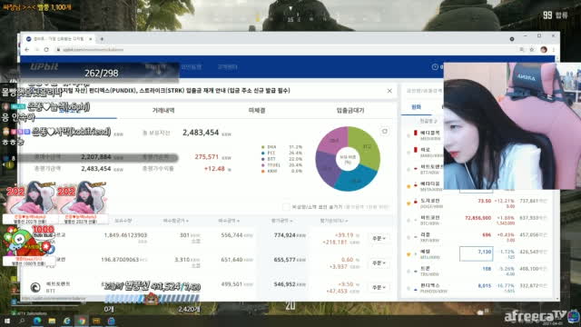 은똥X여니푸X미소X다롱)배틀그라운드. 비트코인 210시작->250 | SOOP VOD