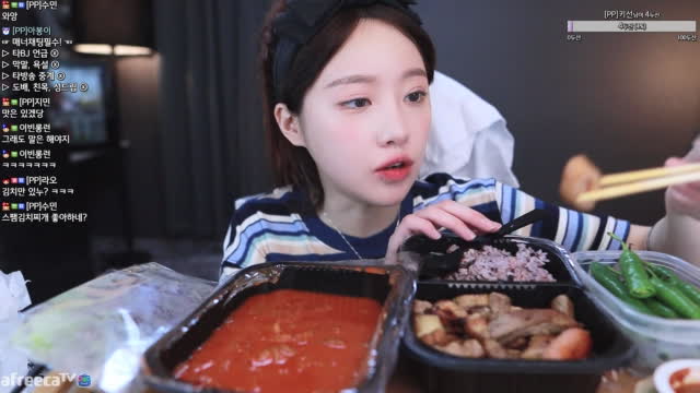 칠칠맞은 박삐삐 삼겹살+김치찌개 먹방 | SOOP VOD