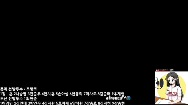 롯데vs두산 서울이 낳은 롯데의 딸 꽃겨울입니다 어제 몰아친게 아니기를 바랄게 Soop Vod
