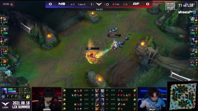 [T1 vs LSB] 2021 LCK Summer Split PO R1 | SOOP VOD