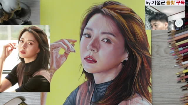 [생] 권나라 그리기 - Kwon Nara Drawing. 04 (*미술 인생 연애 소통과 피드백) | SOOP VOD