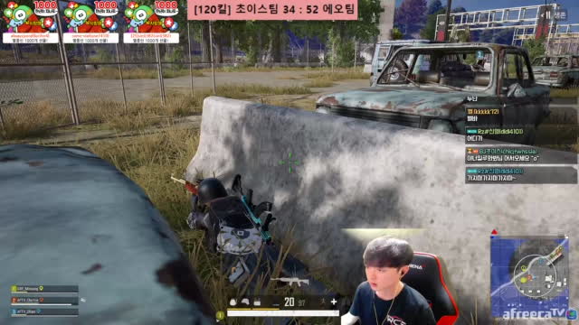 33 스배 경쟁전 킬내기 초이스x민성x2라니vs에오x모토케이x짜유니 각방 7000개 배틀그라운드 전프로게이머wcsjun