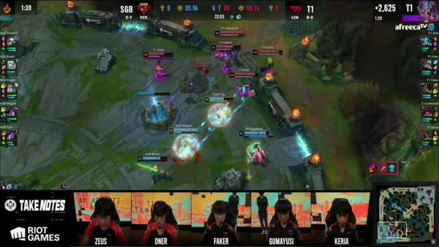 [클립][SGB vs T1] 2022 MSI 럼블 스테이지 DAY5 | SOOP VOD