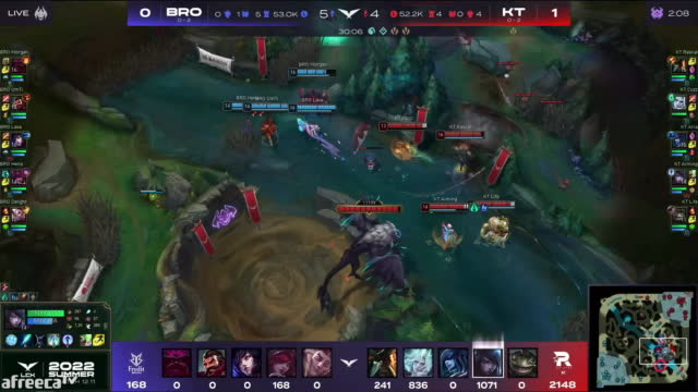 [클립][日本語中継] GEN vs DK - BRO vs KT | 2022 LCK Summer | SOOP VOD