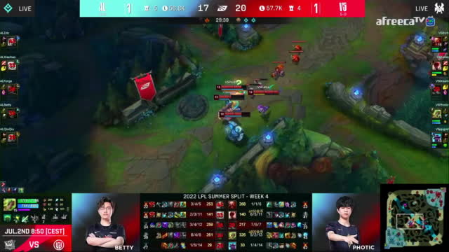 [클립][AL vs V5] 2022 LPL 서머 I 리치 | SOOP VOD