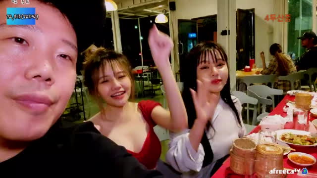 태국 마지막 듬방송ㅠㅠ 시청자 만엔터 여자분들 모두 감사해요 ! 백지 은비 민트 삐약(베트남x) | SOOP VOD