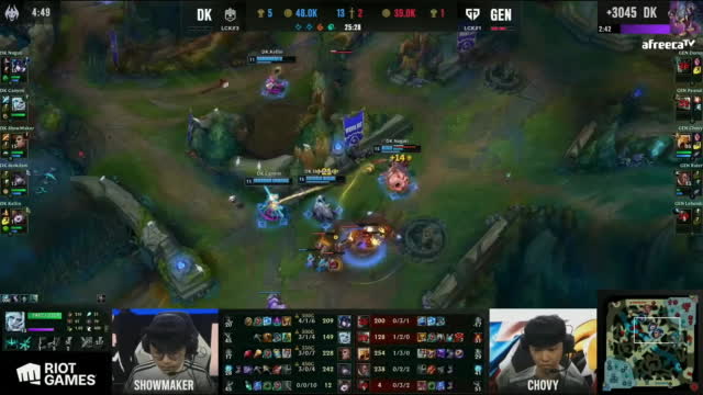 [클립][GEN vs DK] 3세트 / 2022 LoL 월드챔피언십 8강 | SOOP VOD