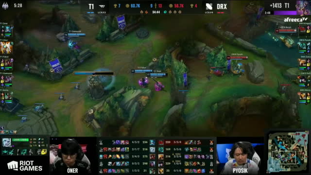 [클립][T1 vs DRX] 5세트 / 2022 LoL 월드챔피언십 결승전 131 | SOOP VOD