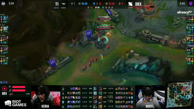 [클립][T1 vs DRX] 5세트 / 2022 LoL 월드챔피언십 결승전 131 | 아프리카TV VOD
